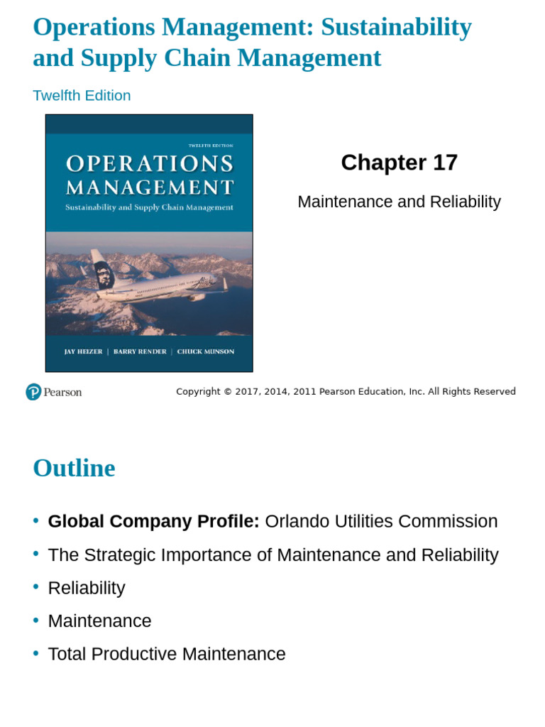 Chapter 17 - Maintenance and Reliability | PDF | Reliability Engineering | Systems Engineering