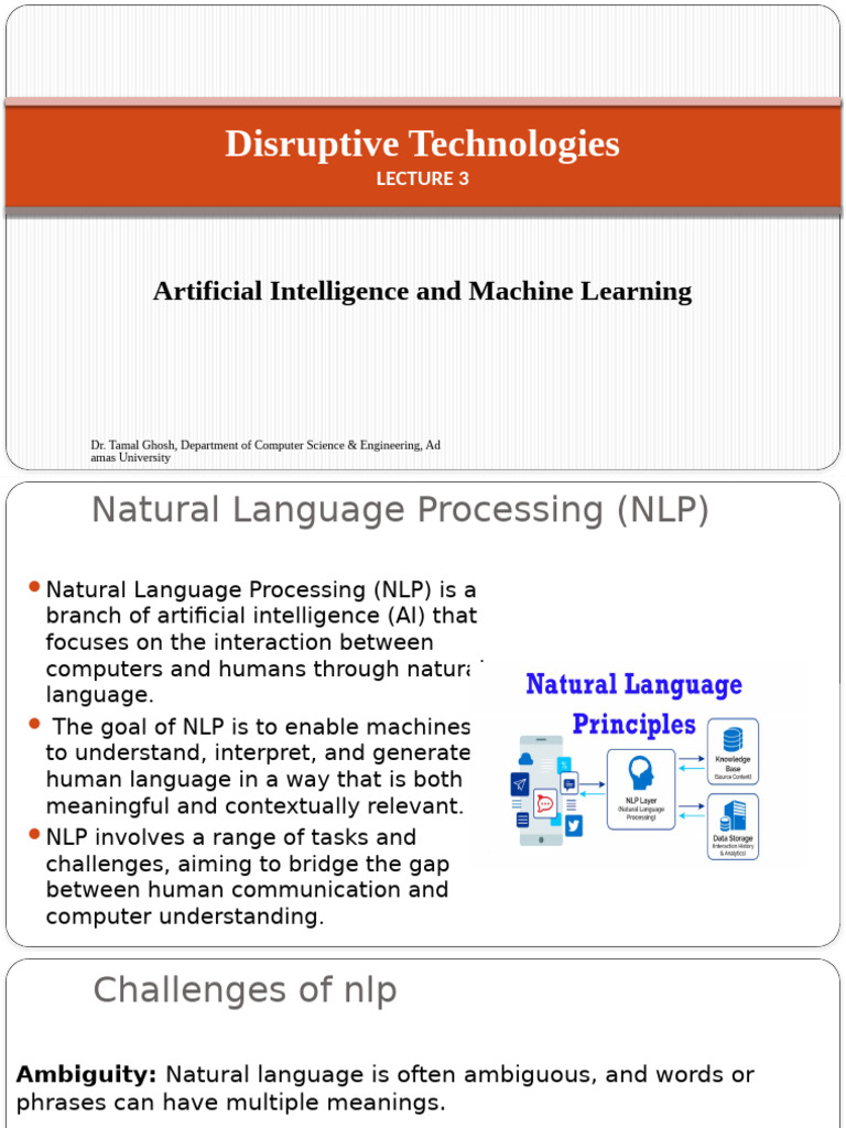 Disruptive Technologies AI lecture 3[1] | PDF | Artificial Intelligence | Intelligence (AI ...