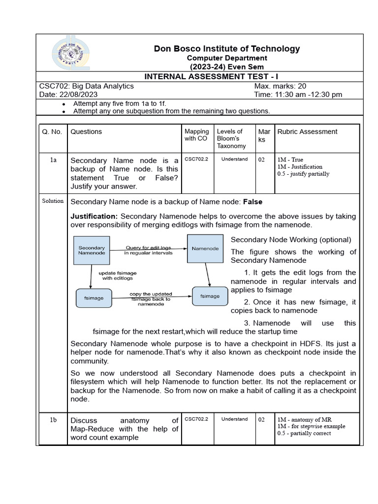 Solution - BDA - IA1 - 23-24 | PDF | No Sql | Apache Hadoop