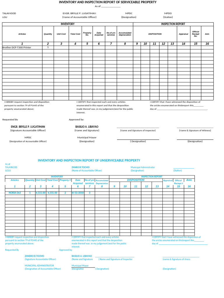 Unservisable & Servisable Inventory | PDF | Business Economics | Accounting