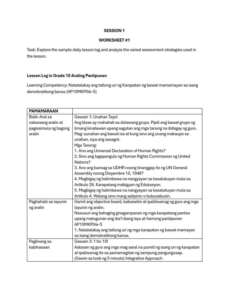 Session 1 | PDF