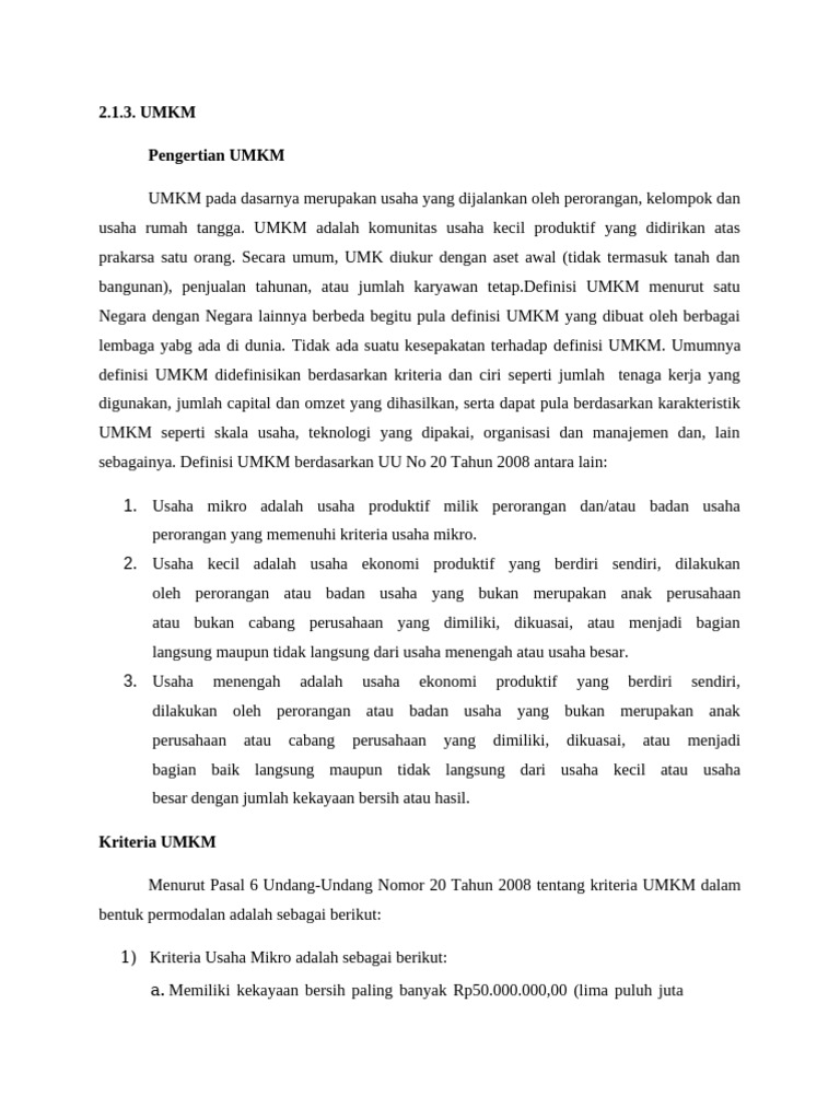 UMKM | PDF