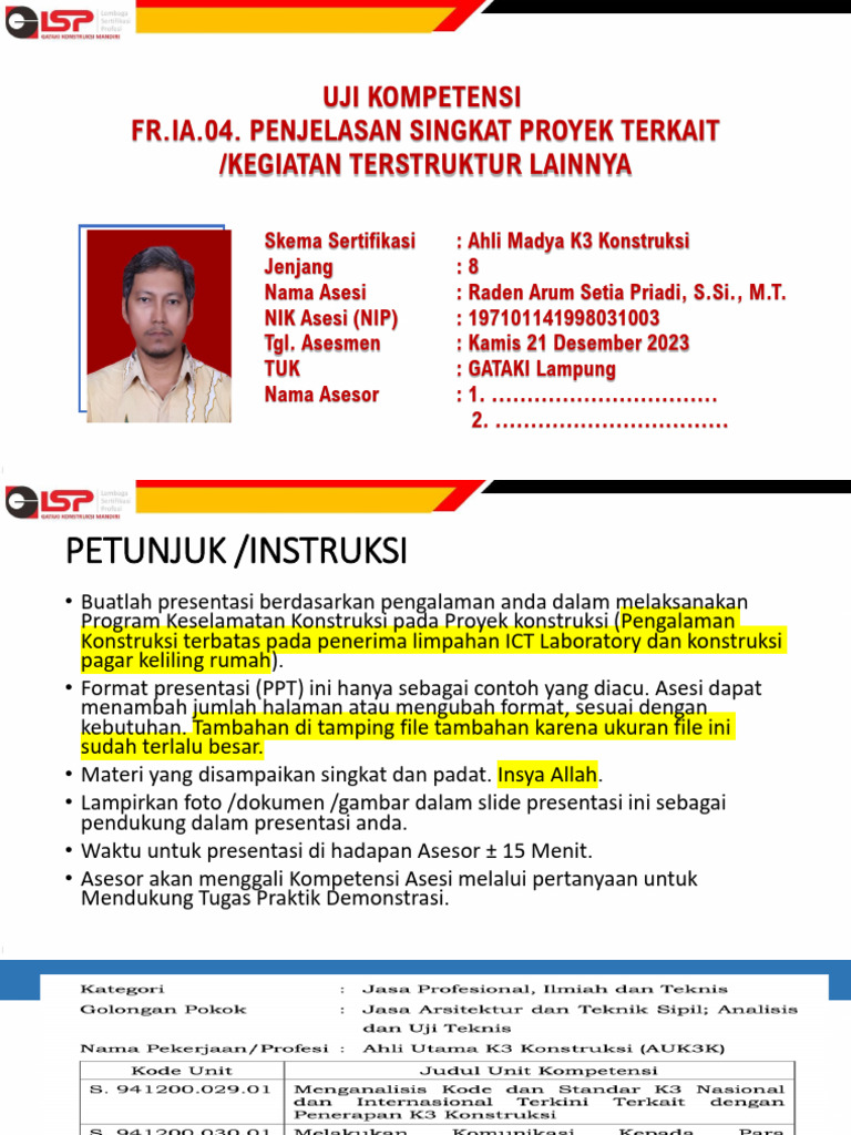 Ujian Tgs Ahli Madya k3 Konstruksi Rasp | PDF | Teknologi & Rekayasa