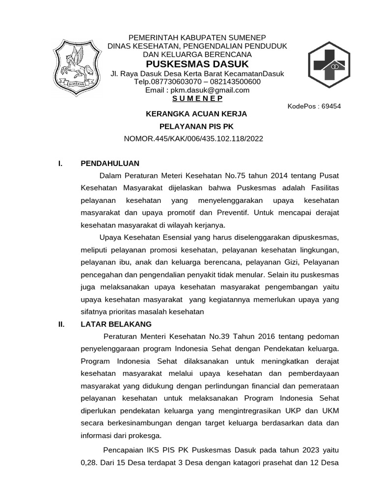 Kak Pis PK 2024 Fix | PDF