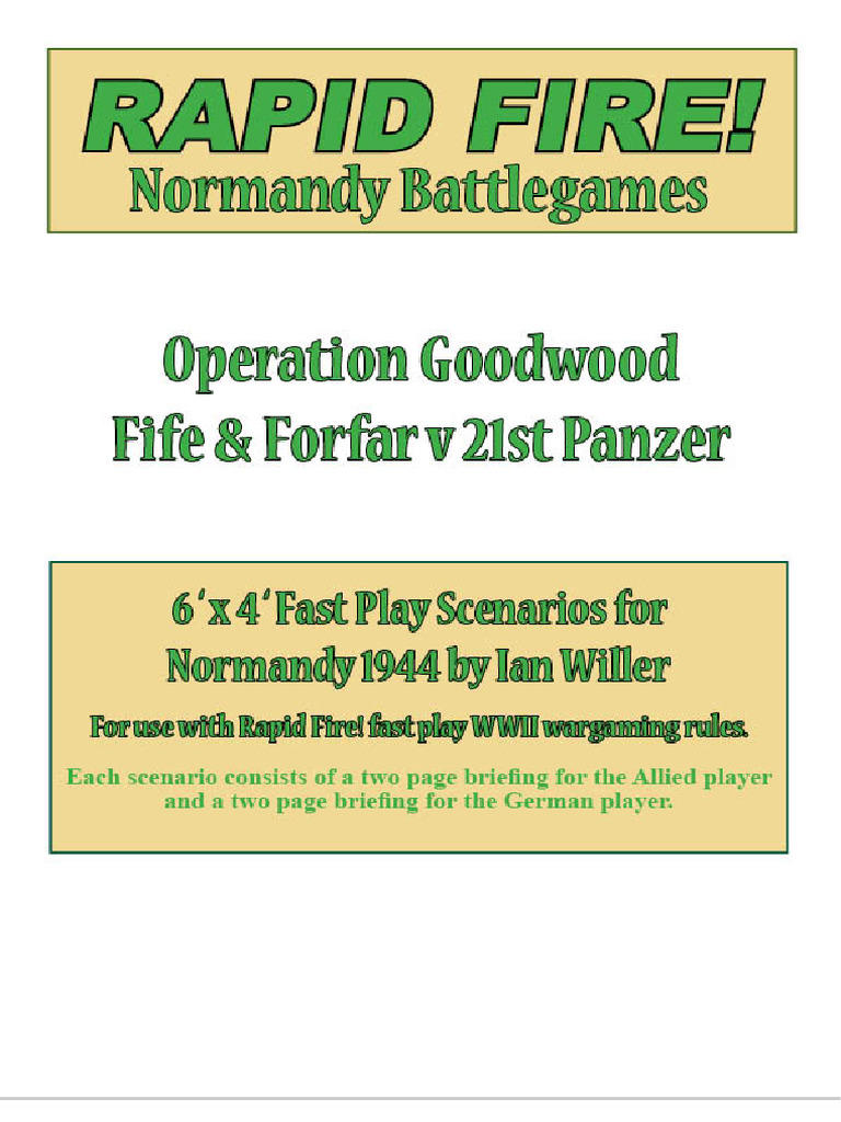 Op Goodwood Fife Forfar 2 | PDF | Armoured Fighting Vehicles | Military