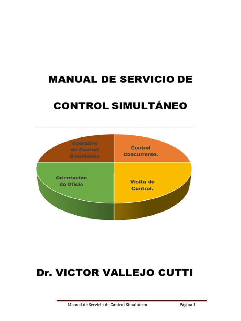 Manual de Control Simultaneo | PDF | Planificación | Administración Pública