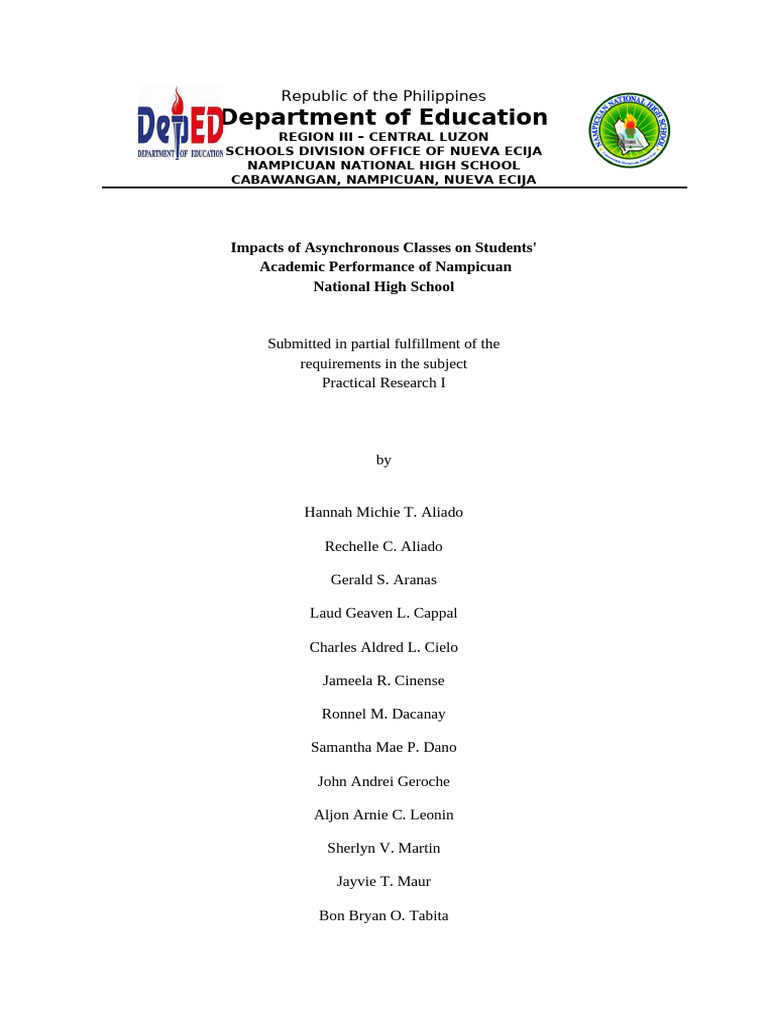 Impacts of Asynchronous Class 2 | PDF | Survey Methodology | Educational Technology