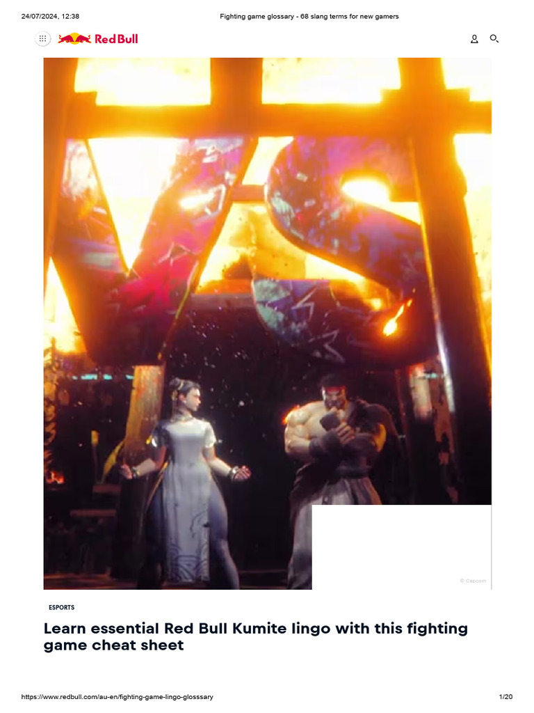 Fighting Game Glossary - 68 Slang Terms For New Gamers | PDF | Video ...