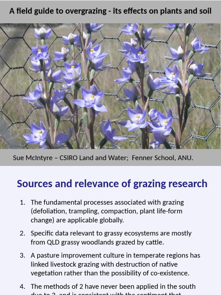 03 Sue McIntyre A Field Guide To Overgrazing - Its Effects On Plants ...