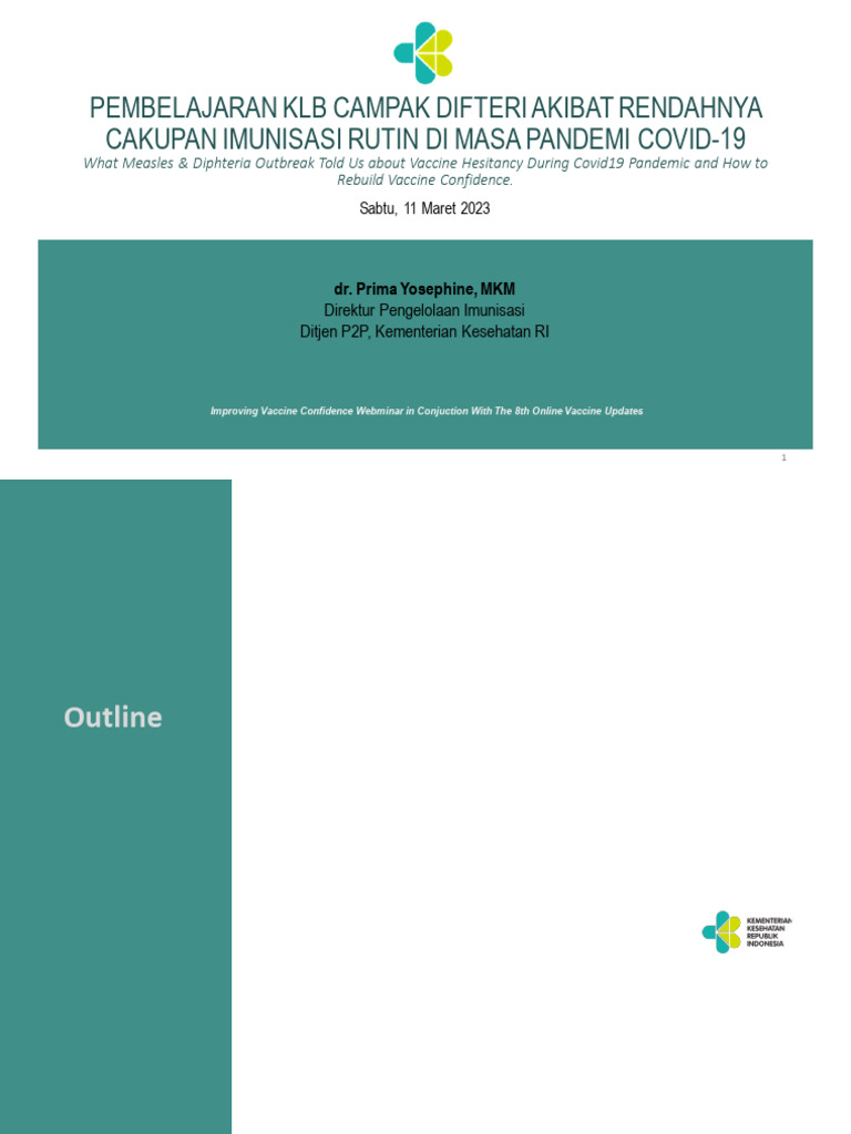 Session 2 - 1 What Measles Diphteria Outbreak Told Us About Vaccine Hesitancy During Covid19 ...