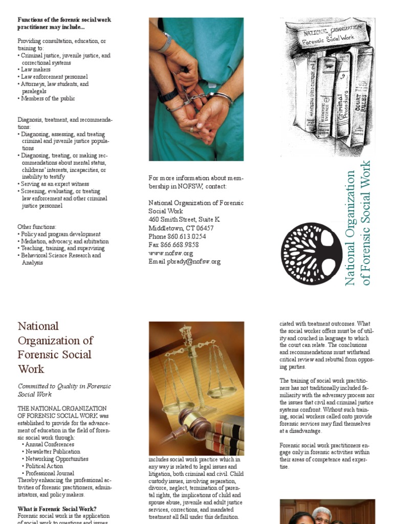 National Organization of Forensic Social Work Membership Brochure | PDF ...