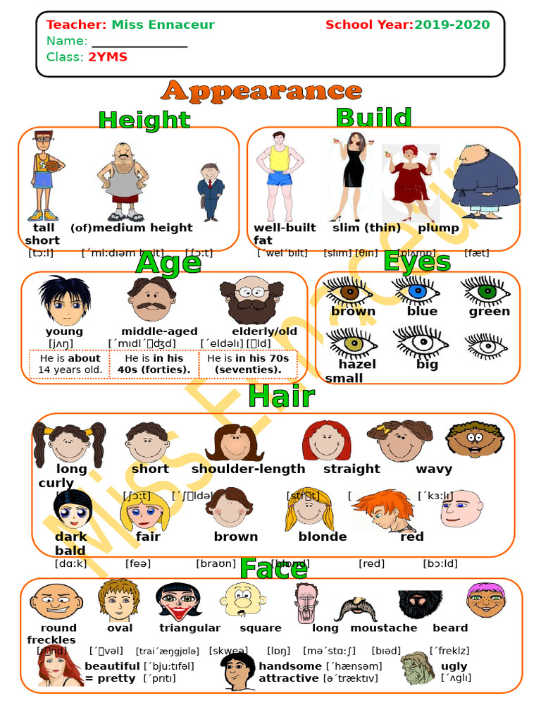 1. Appearance | PDF | Hair | Blond