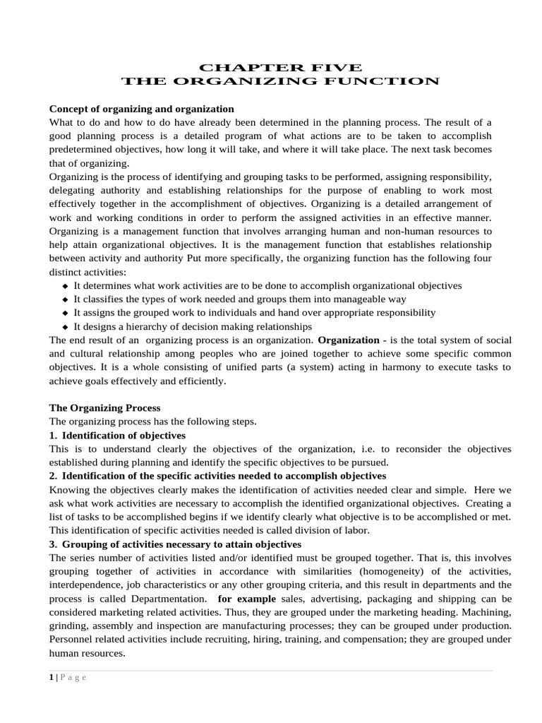 Intro Chap 5 | PDF | Division Of Labour | Hierarchy Intro Chap 5 | PDF | Division Of Labour | Hierarchy