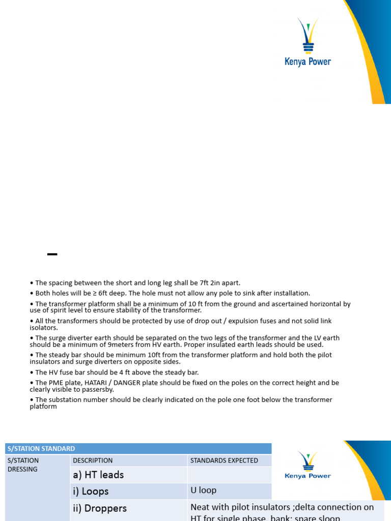 Substation Installation Standards Guide | PDF | Transformer | Equipment