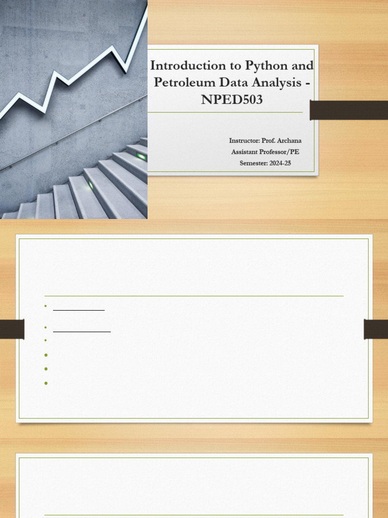 01-Introduction To Python and Petroleum Data Analysis | PDF | Python ...