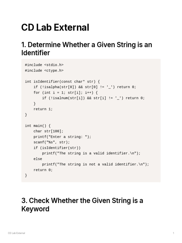CD Lab R18 programs | PDF | Software | Computer Engineering