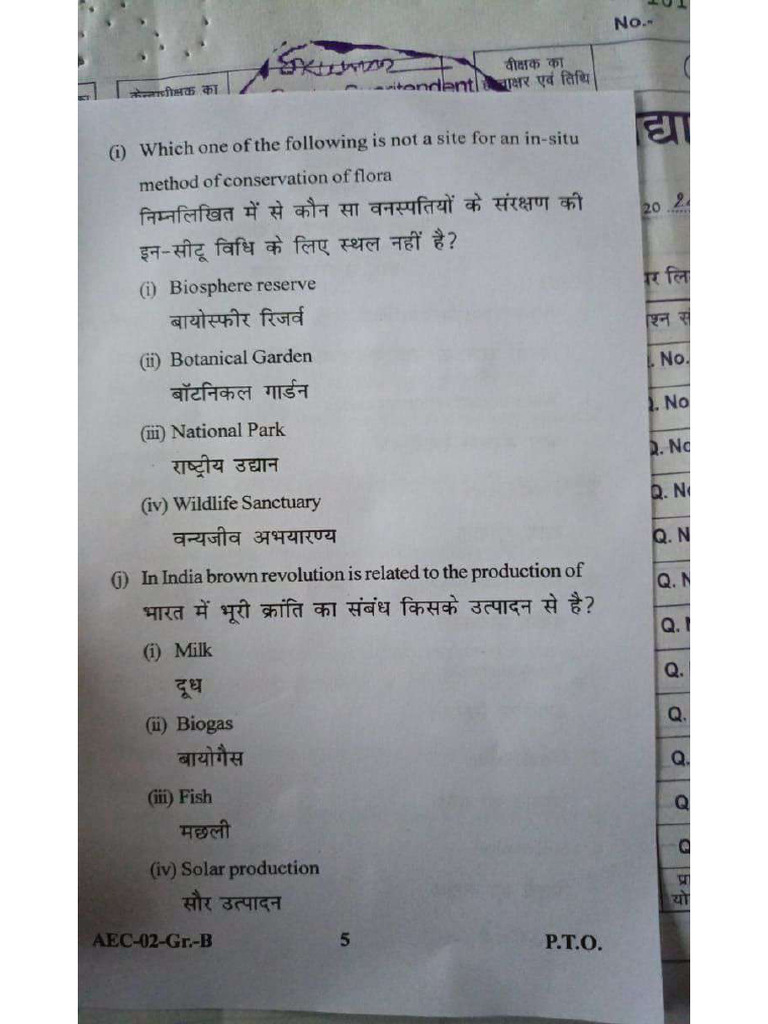 Previous Year Paper Bs | PDF