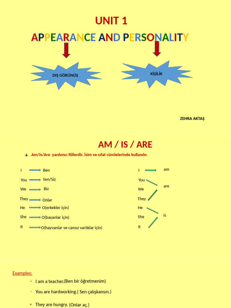 Appearance and Personality Overview | PDF