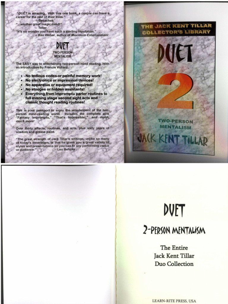 Jack Kent Tillar - Duet | PDF