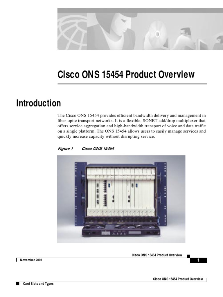 Cisco ONS 15454 Product Overview | PDF | Computer Network | Router ...