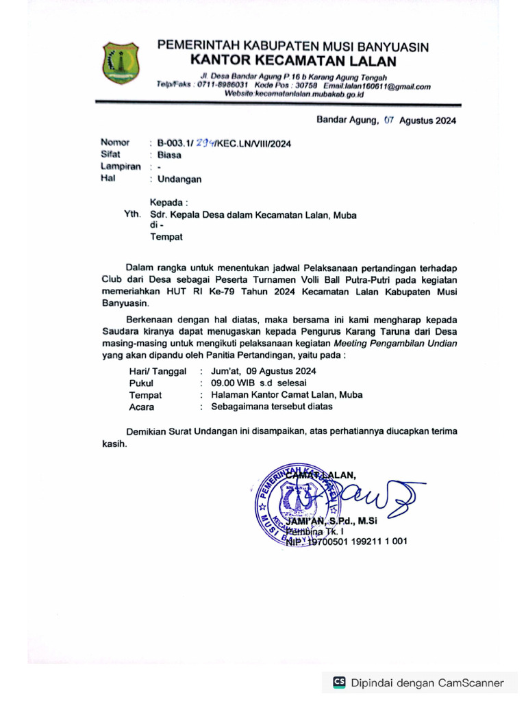 Undangan Meeting | PDF