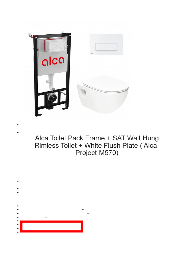 Alca Toilet Pack Frame | PDF | Toilet | Electrical Connector