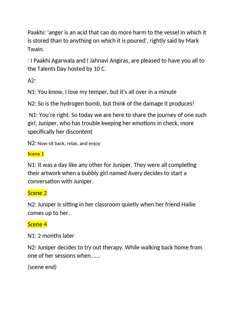 Updated Script | PDF