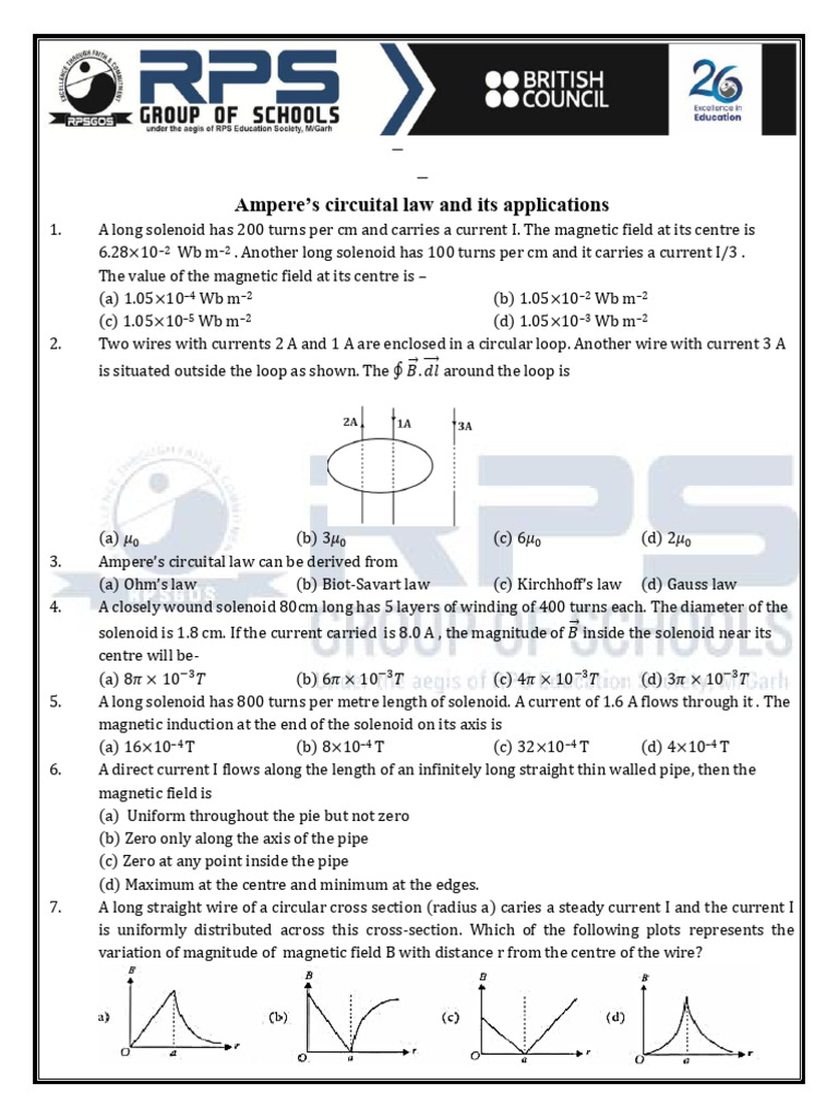 10th Foundation Physics Assignment - 5 | PDF | Magnetic Field | Proton 10th Foundation Physics Assignment - 5 | PDF | Magnetic Field | Proton