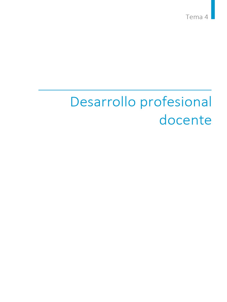 Tema 4 Perfil Docente | PDF | Maestros | Enseñando