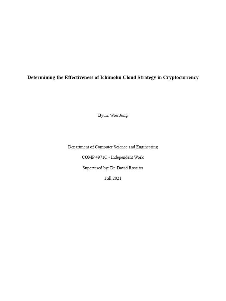 Ichimoku Cloud Strategy | PDF | Investing | Sharpe Ratio