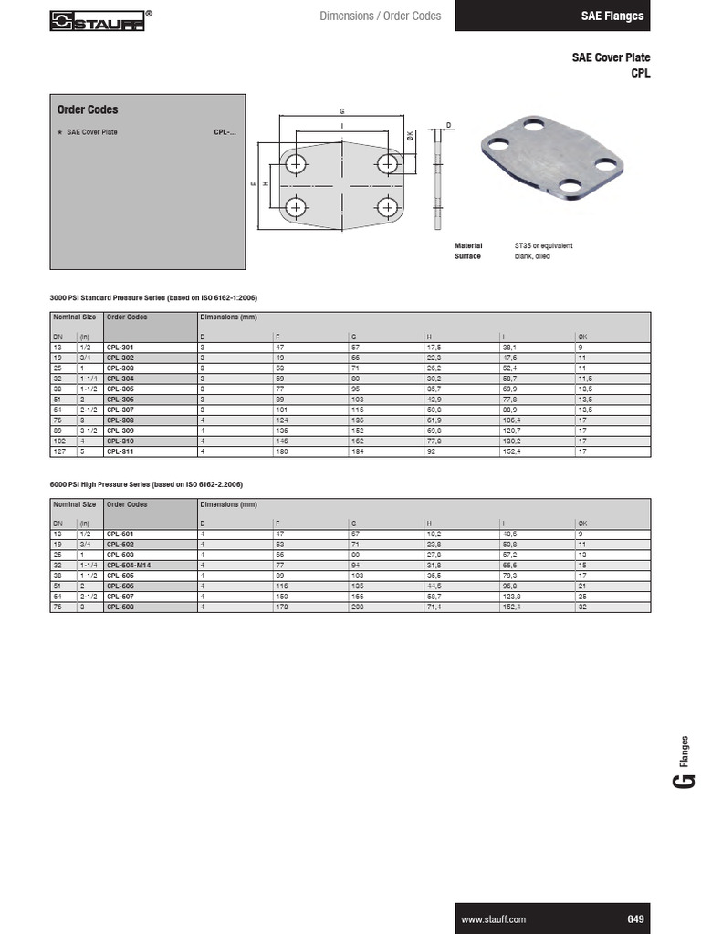 STAUFF One - Flanges - EN | PDF | Plumbing