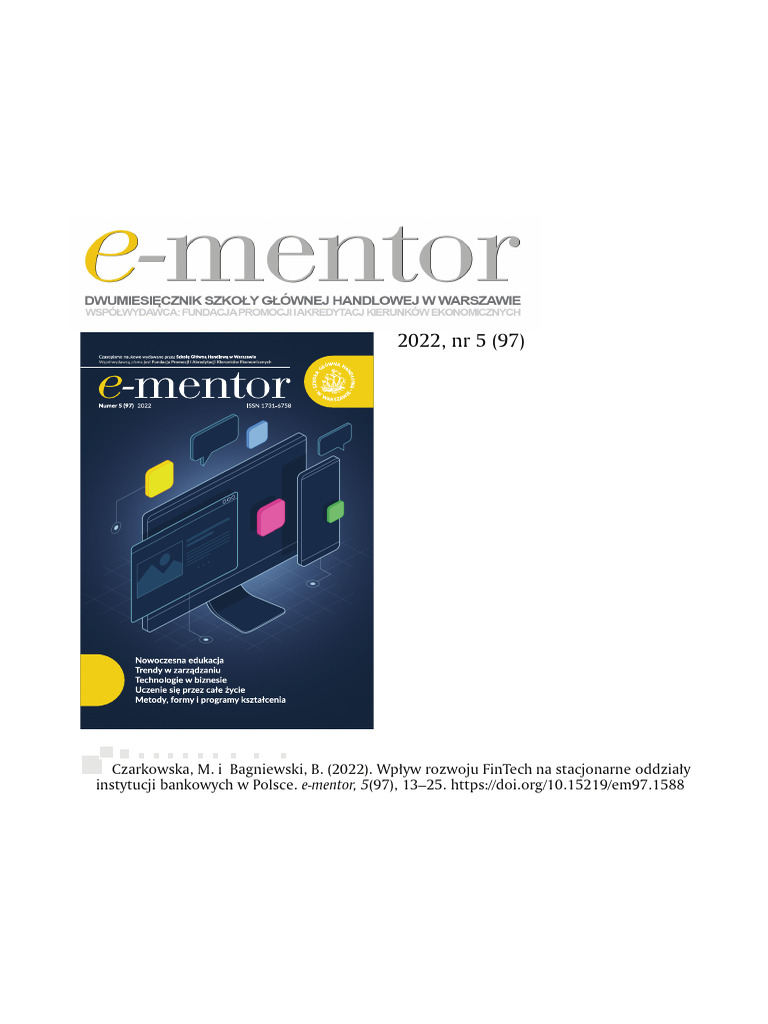 Art 13-25 Czarkowska Bagniewski Ementor 5-97-2022 | PDF