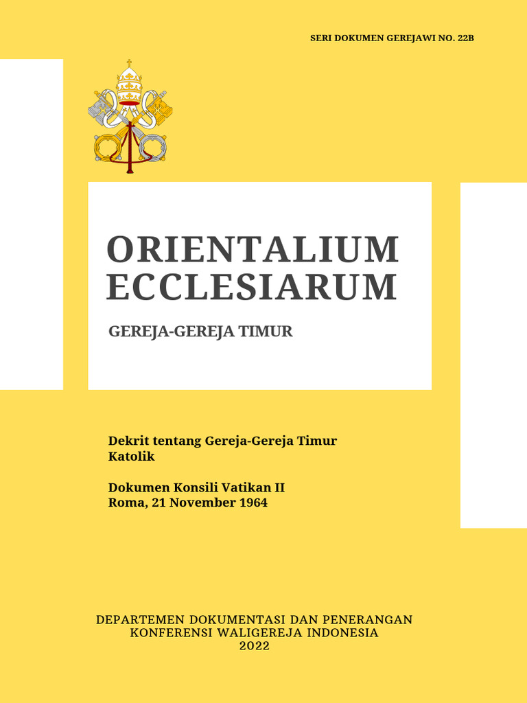 Ebook DG 22b Orientalium Ecclesiarum | PDF