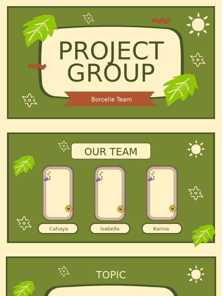 Yellow Green Cute Playful Group Project Presentation Pdf