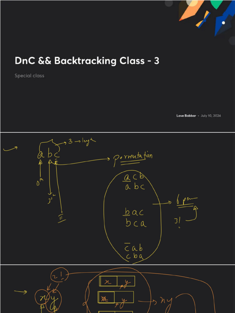 DNC Backtracking Class 3 With Anno | PDF