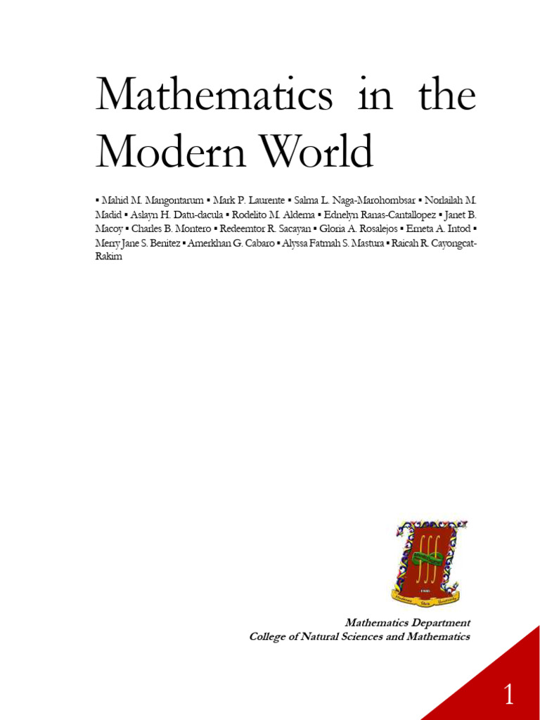 MMW E Worktext Chapter 2 Only (2) 094127 | PDF | Thought | Mathematics