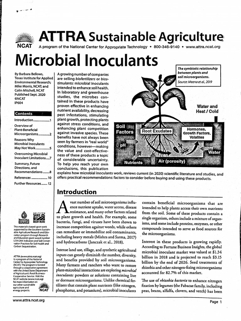 Microbial Inoculants | PDF