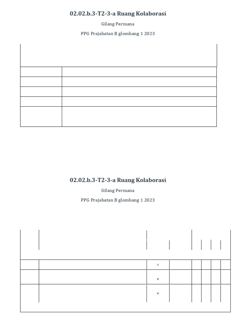02.02.b.3-T2-3-A Ruang Kolaborasi | PDF
