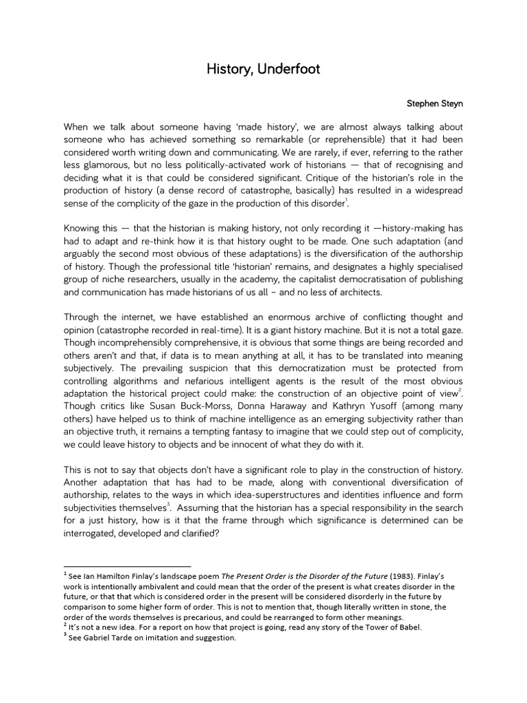 Rethinking History and Authorship | PDF | Thought | Truth