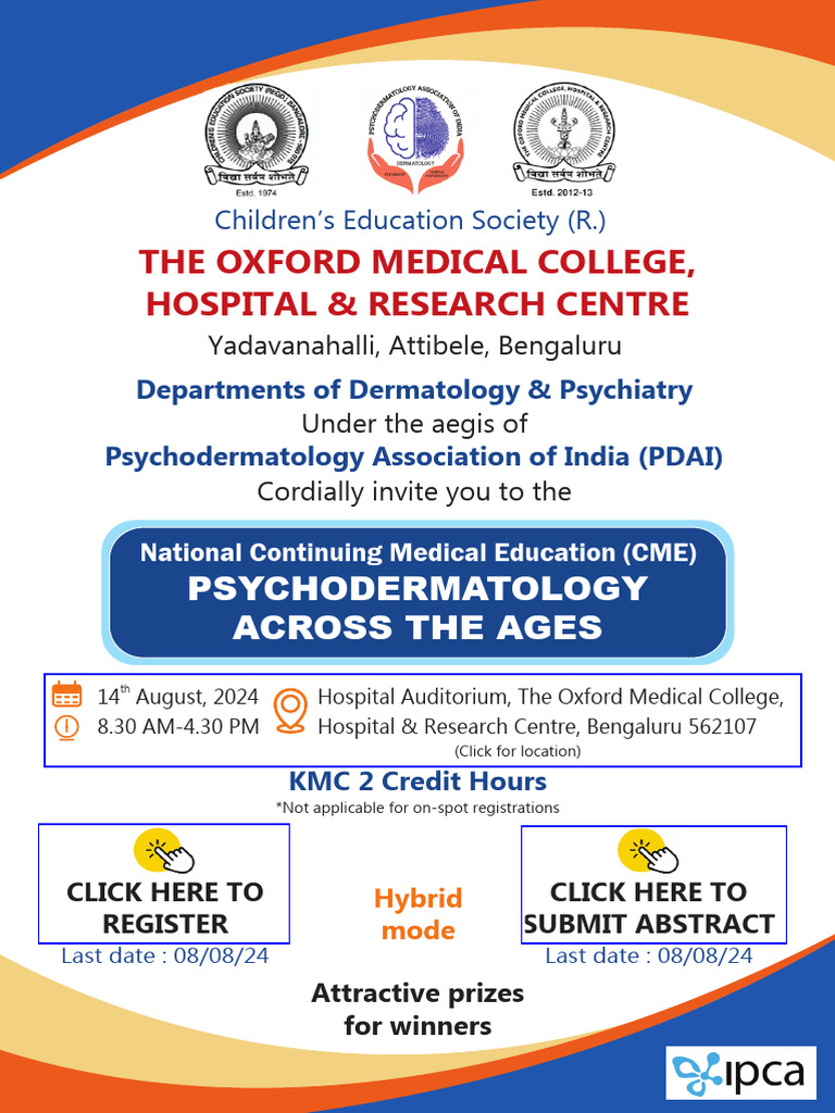 Psychodermatology CME Invitation | PDF | Psychiatrist | Medicine