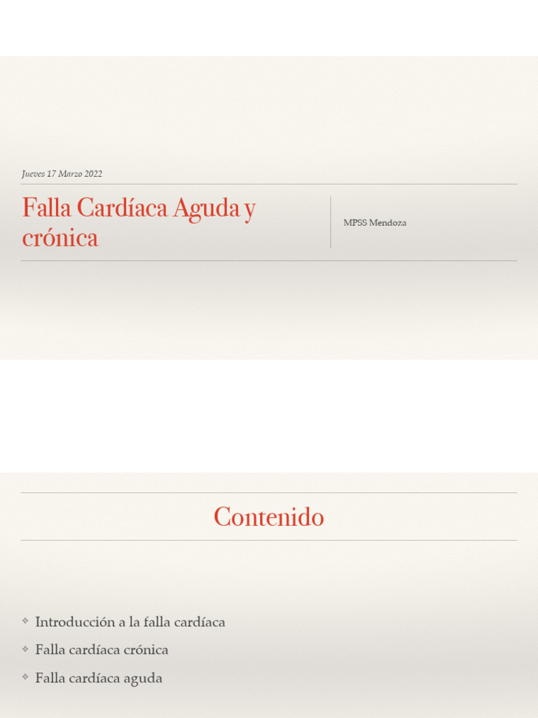 Falla Cardíaca | PDF | Especialidades Medicas | Enfermedades y trastornos