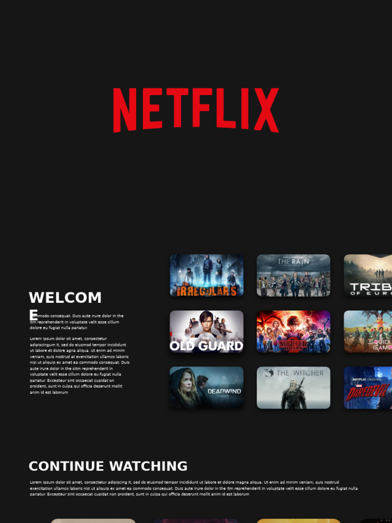 Free Netflix Google Slides | PDF