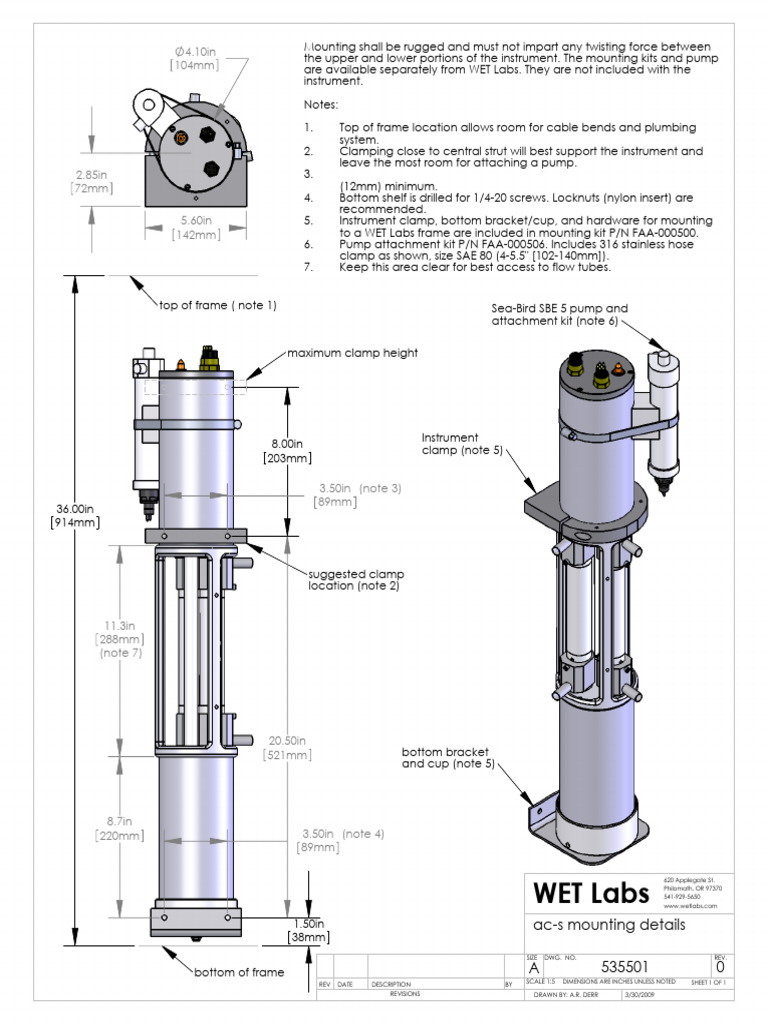 Drawing Ac S Mounting Details | PDF | Manufactured Goods | Equipment