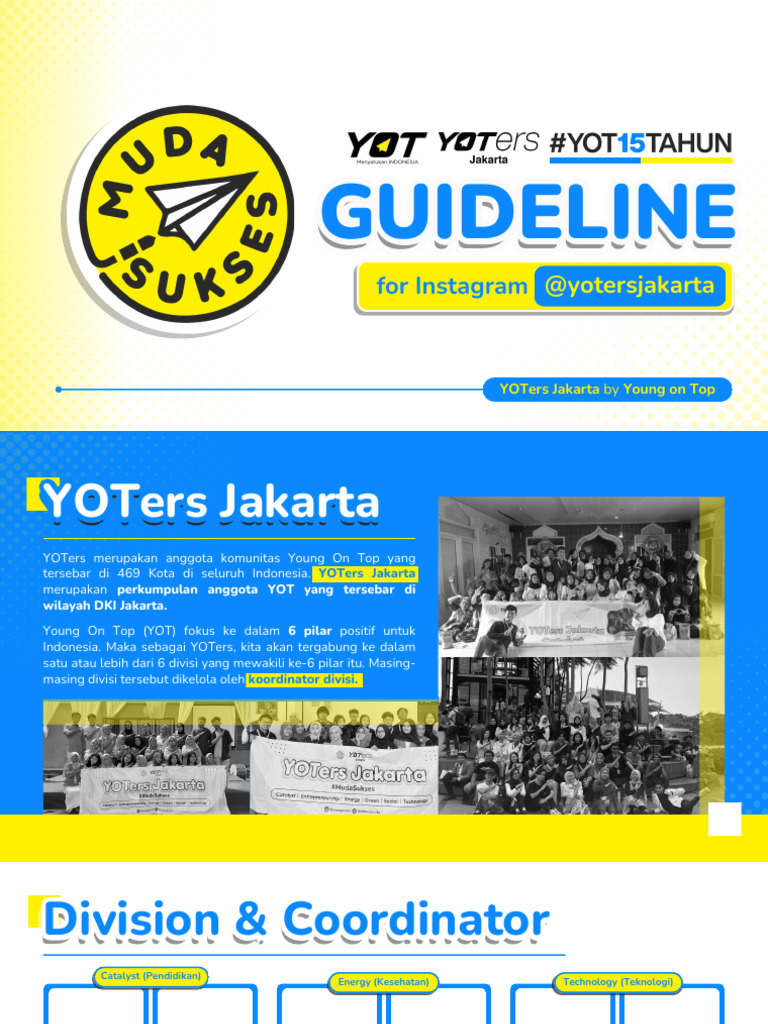 Guideline Design & Socmed Yoters Jakarta | PDF