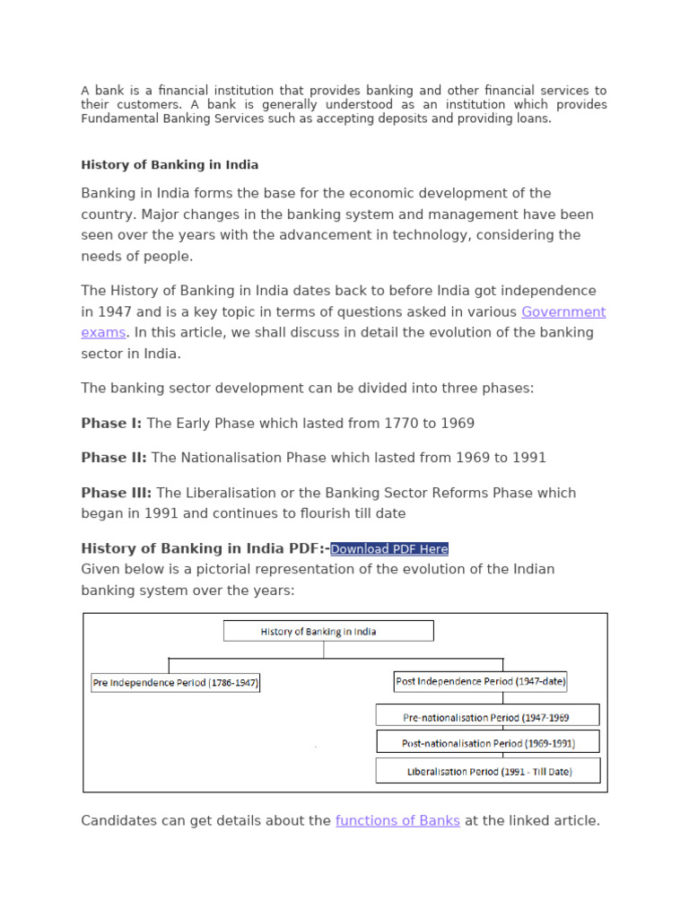 1.1 Nature and History of Banking | PDF | Banks | Investment Banking