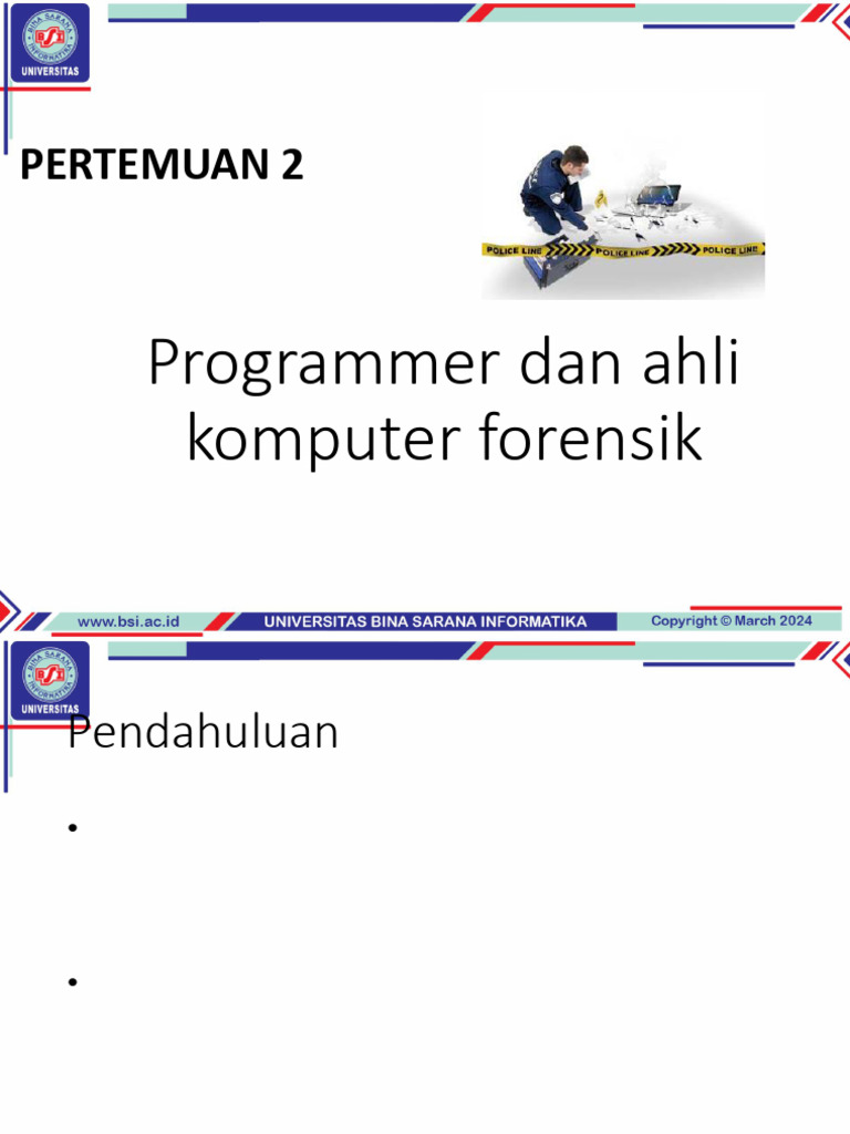 Programmer Dan Ahli Komputer Forensik | PDF | Komputer | Teknologi & Rekayasa