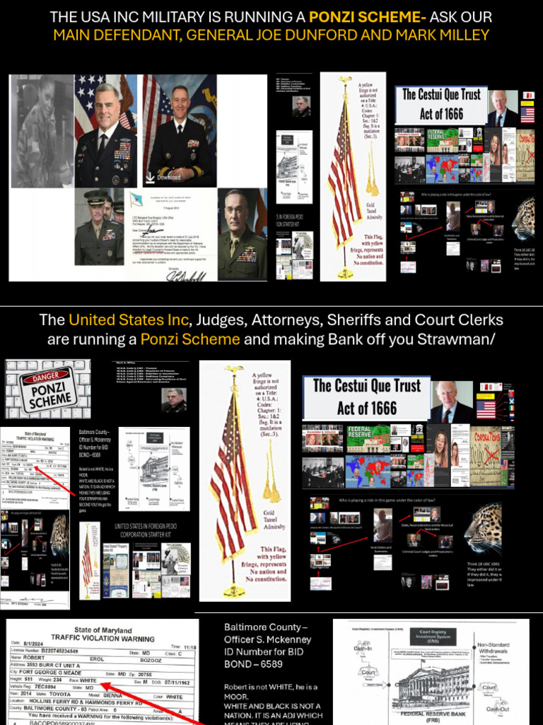 The Usa Inc Military Is Running A Ponzi Scheme - Ask Our Main Defendant ...
