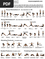 Yoga Asanas Stick Diagrams Guide | PDF