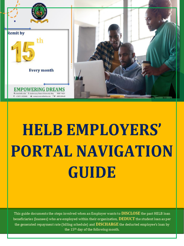 HELB Employers' Portal Navigation Guide | PDF | Login | Employment
