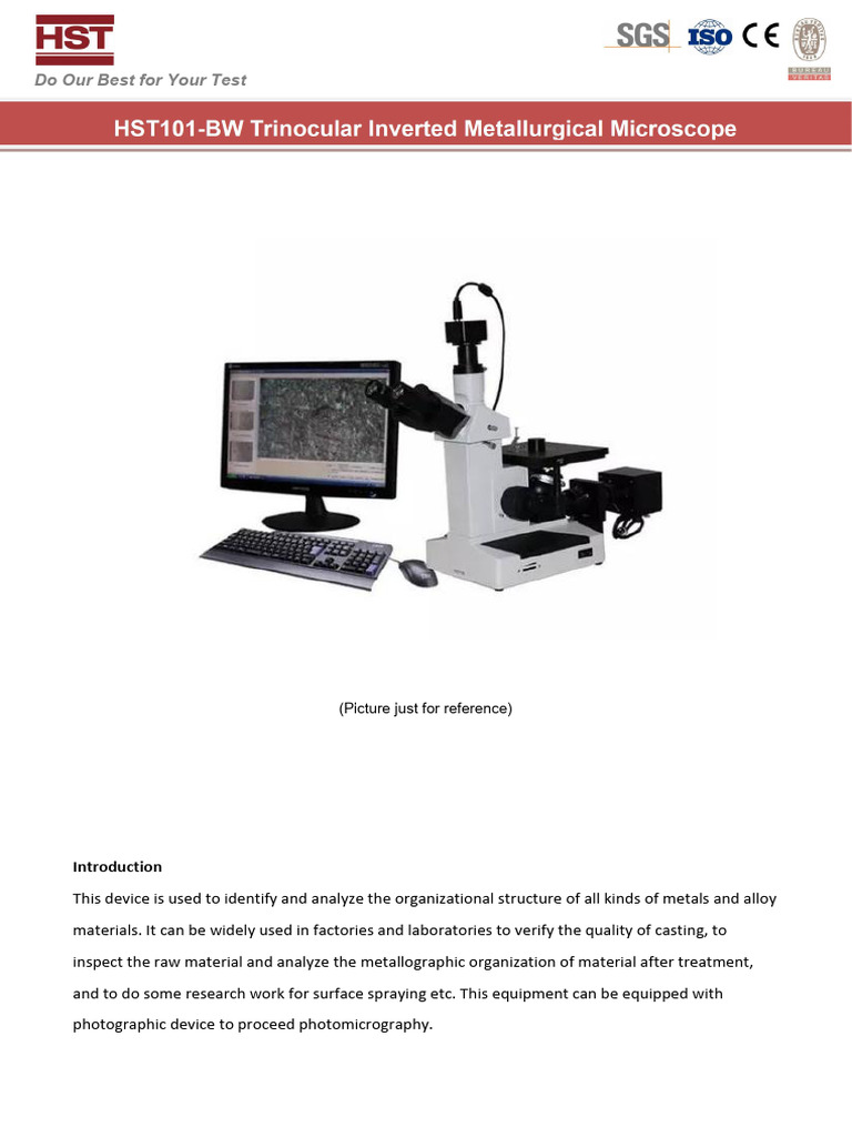 HST101-BW | PDF | Optics | Electromagnetic Radiation
